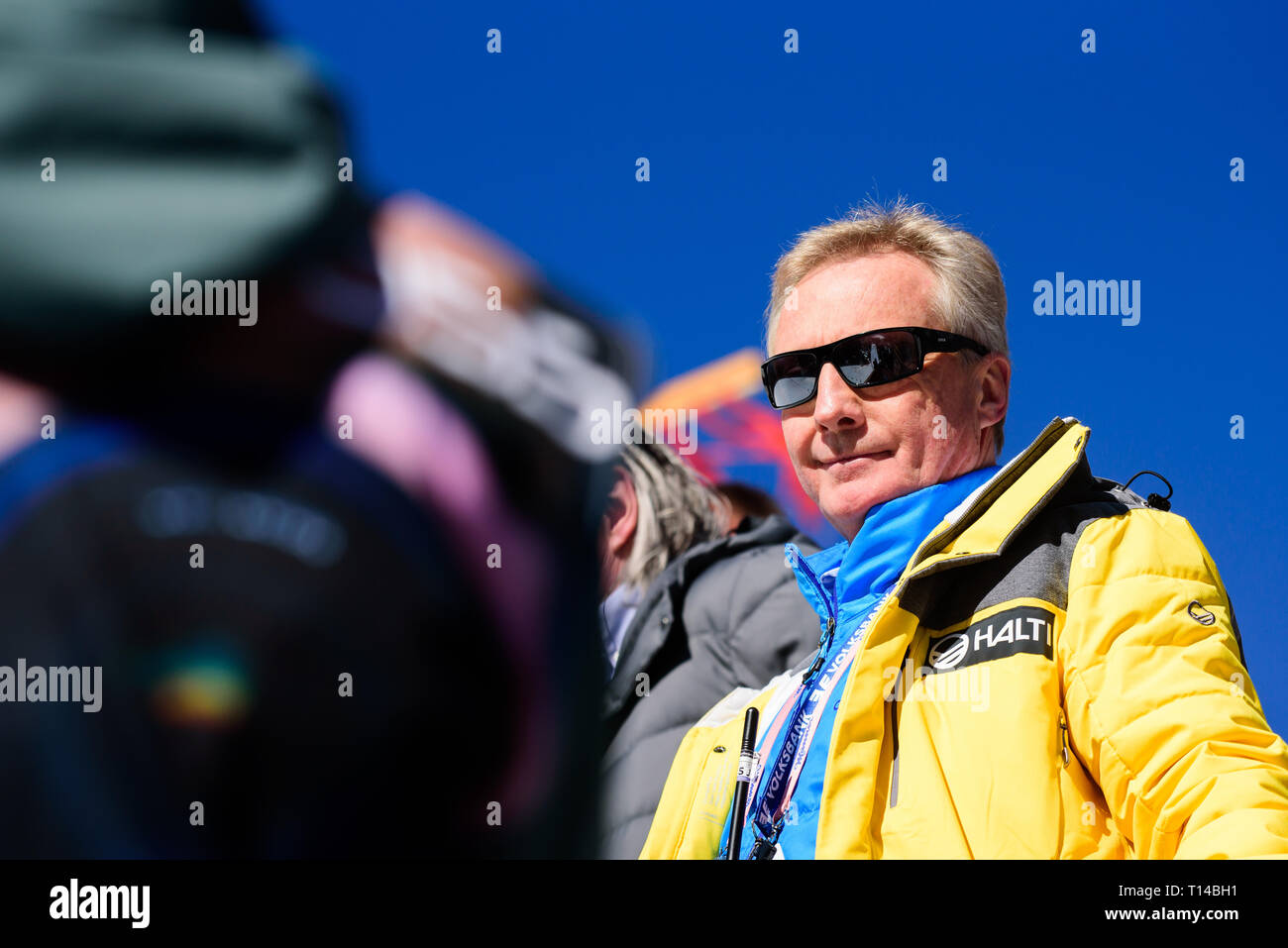 Walter Hofer at the Planica FIS Ski Jumping World Cup finals on March ...