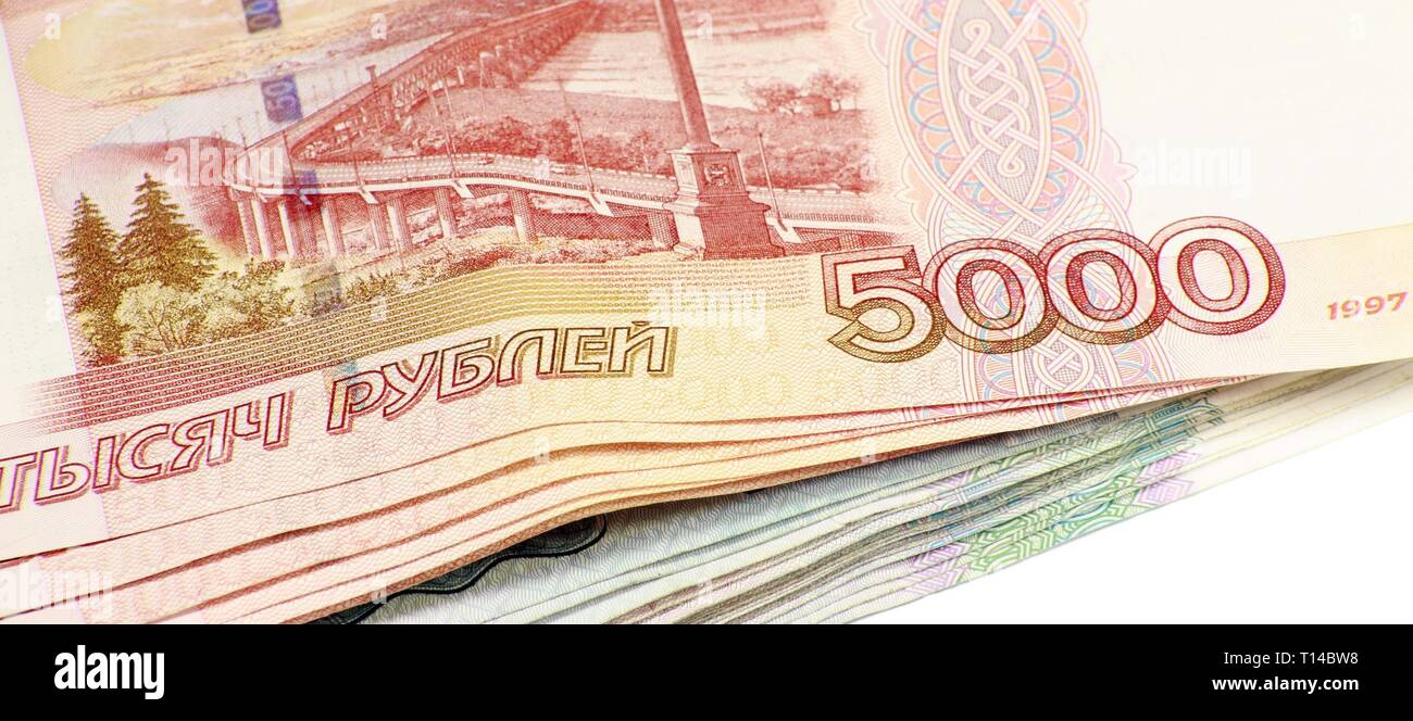 stack of bond 5000 and 1000 Stock Photo - Alamy