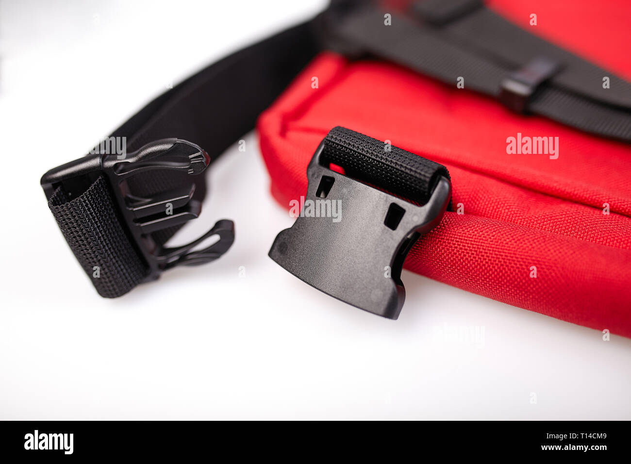 Black side release acculoc buckle plastic clasp, quick nylon belt rope ...