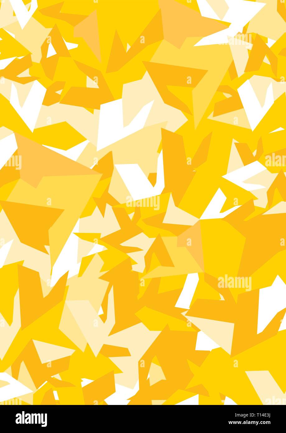 Yellow Abstract Military Camouflage Pattern Stock Vector Image & Art ...