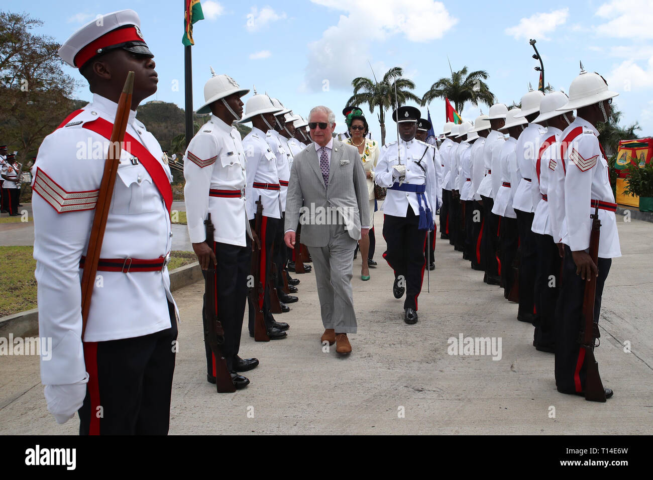 The Prince of Wales attends an Official Welcome Ceremony and Reception ...