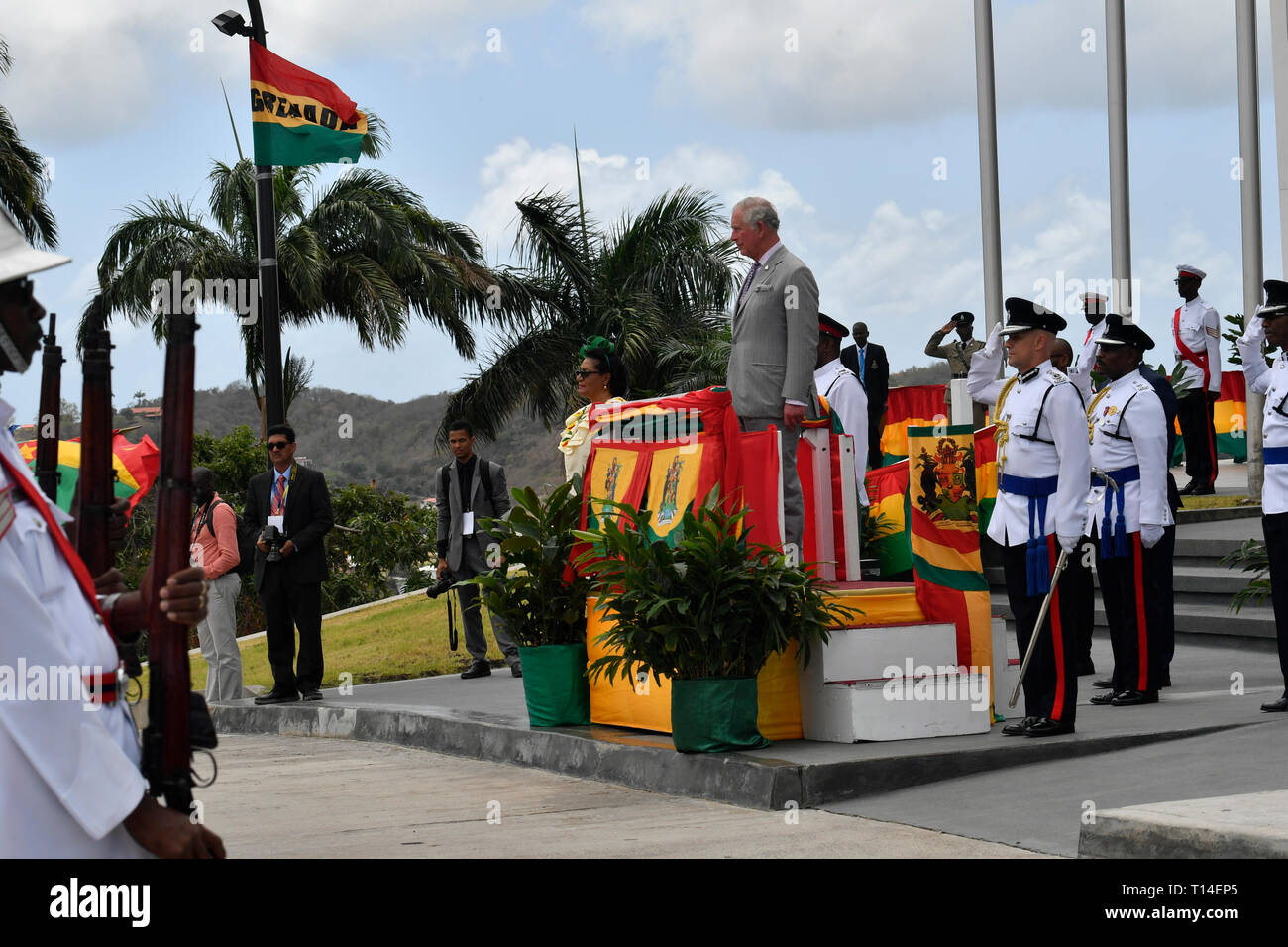 The Prince of Wales attends an Official Welcome Ceremony and Reception ...