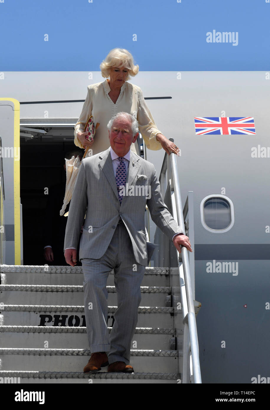 The Prince of Wales and the Duchess of Cornwall arrive at Maurice ...