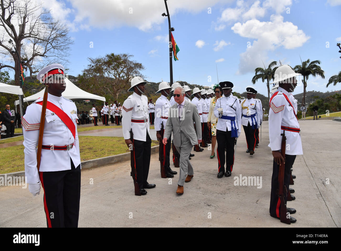 The Prince of Wales attends an Official Welcome Ceremony and Reception ...