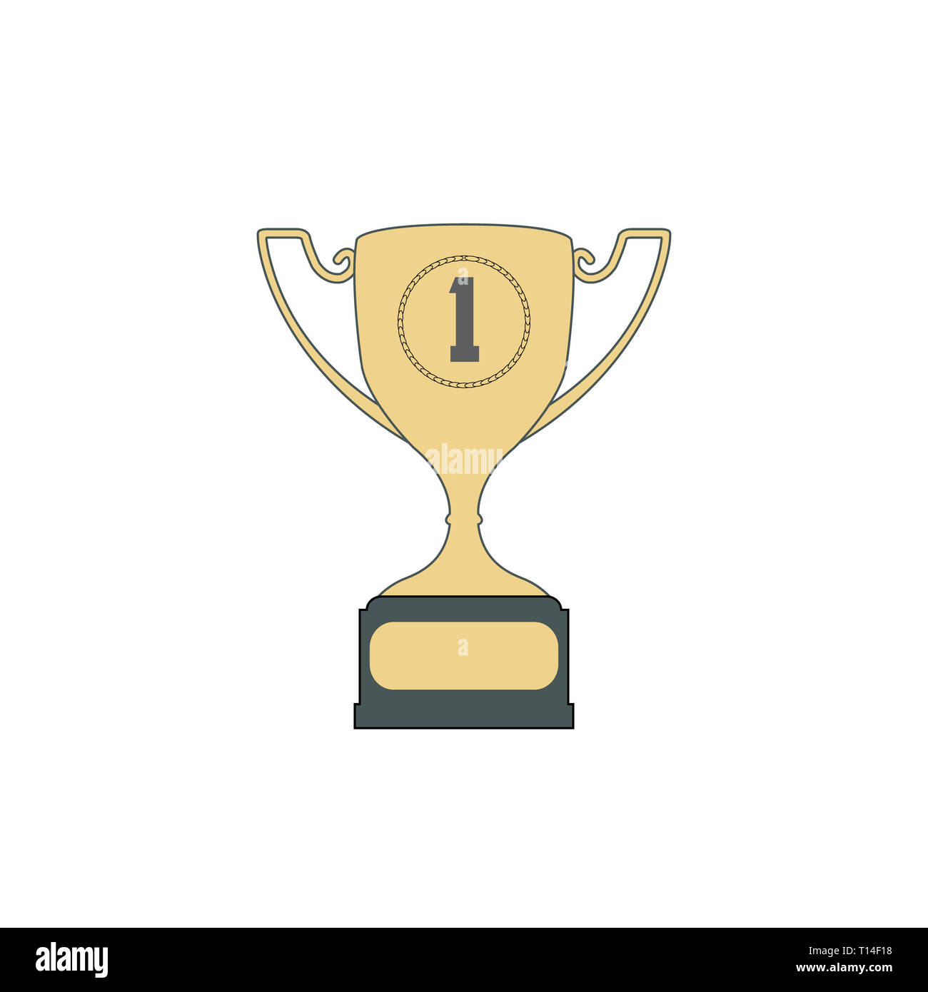 illustration award winner flat icon - vector isolated success winning ...