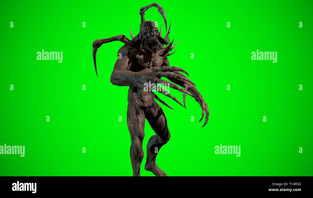 Nuclear post-apocalypse mutant soldier 3d render Stock Photo - Alamy