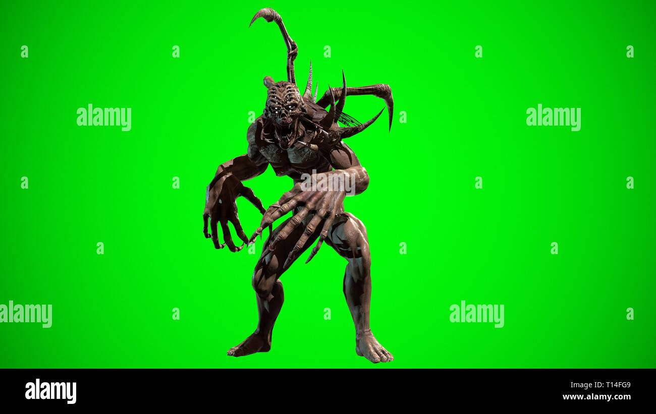 Nuclear post-apocalypse mutant soldier 3d render Stock Photo - Alamy