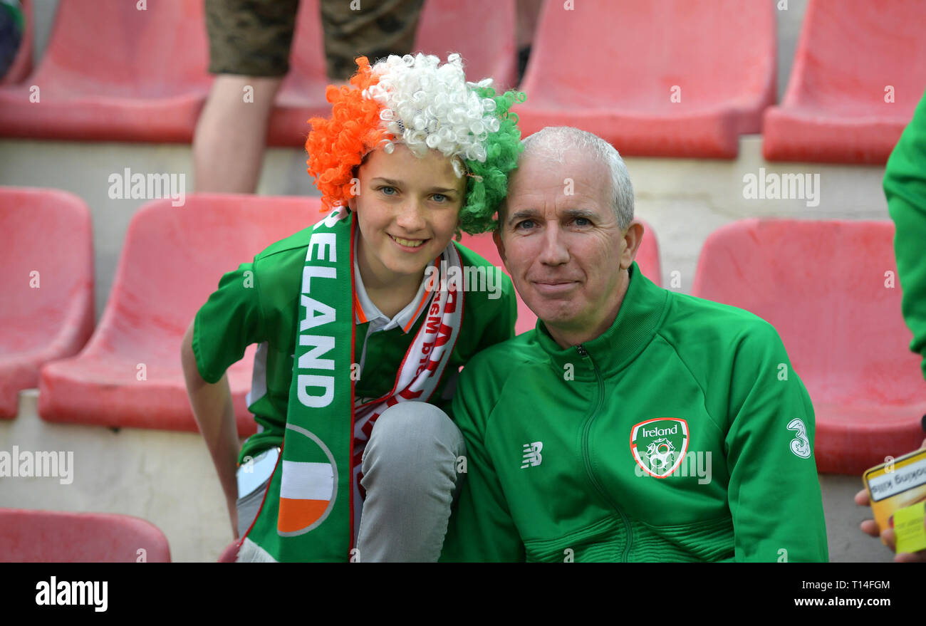Ireland fans show support in stands hi-res stock photography and images ...