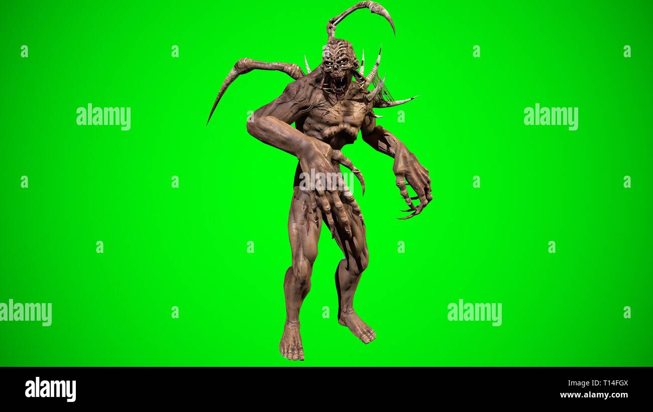 Nuclear post-apocalypse mutant soldier 3d render Stock Photo - Alamy