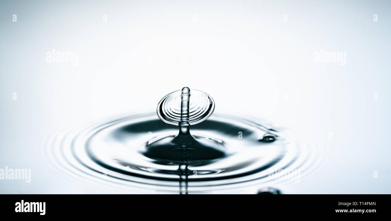 water drop collision. Water splash Stock Photo - Alamy