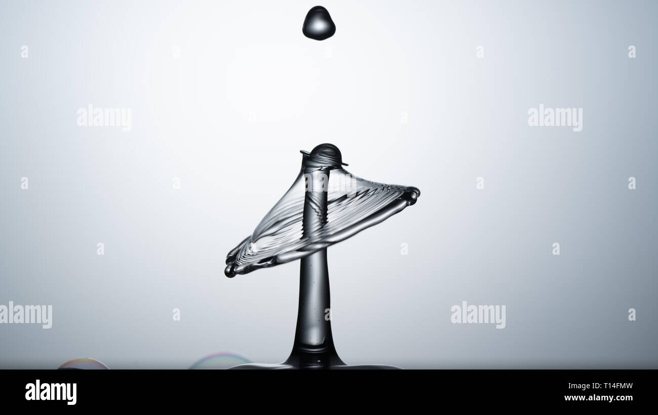 water drop collision. Water splash Stock Photo - Alamy
