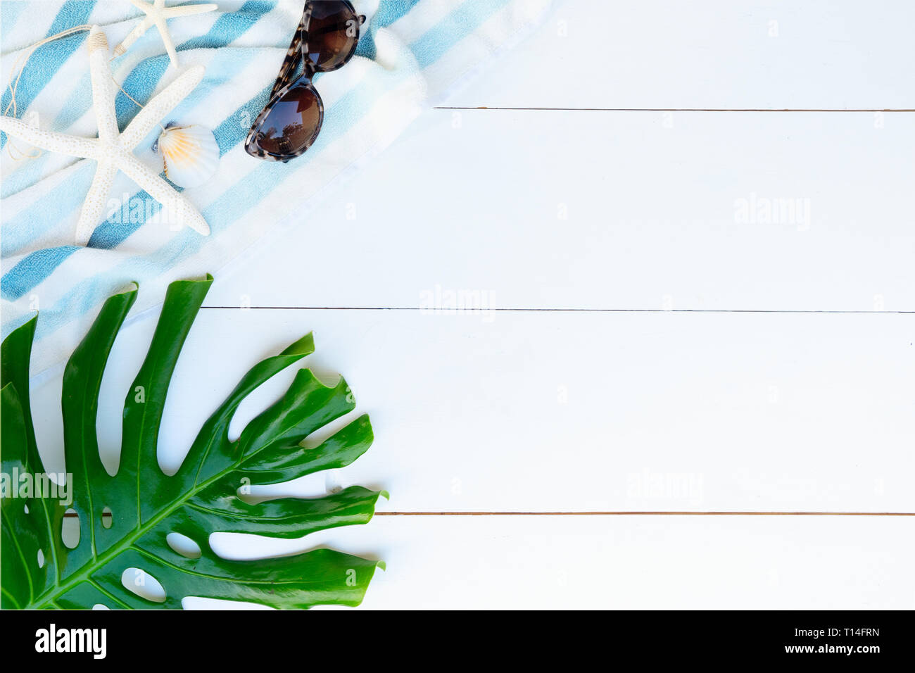 Summer flat lay scenery Stock Photo - Alamy
