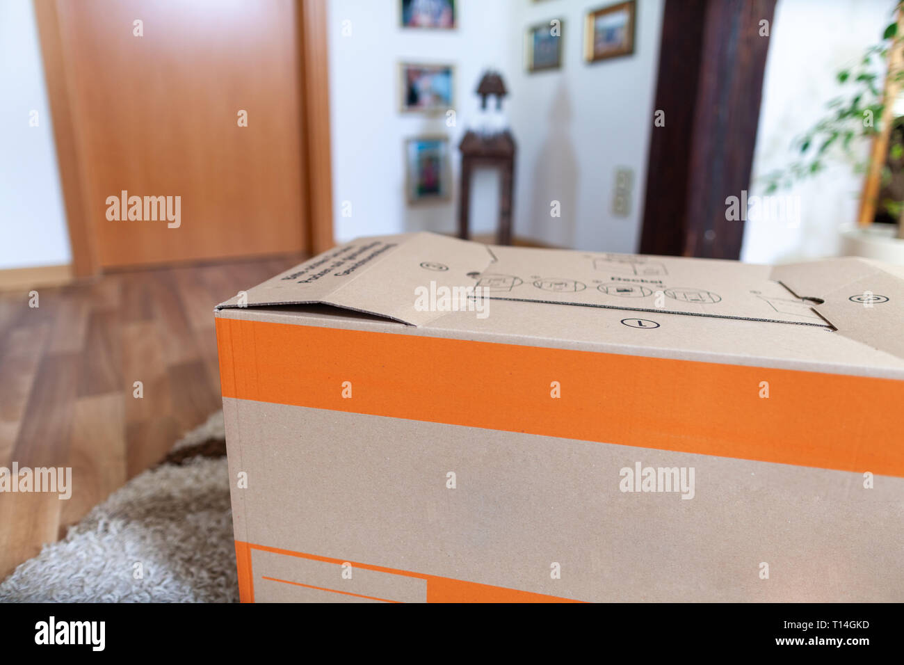 Packing up house male hi-res stock photography and images - Alamy
