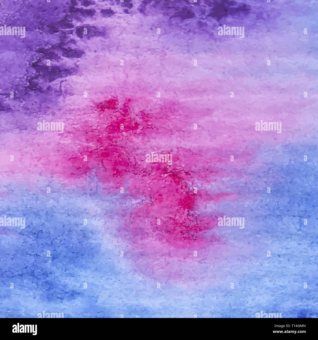 Hand painted watercolor background with gradient wash. Vector ...