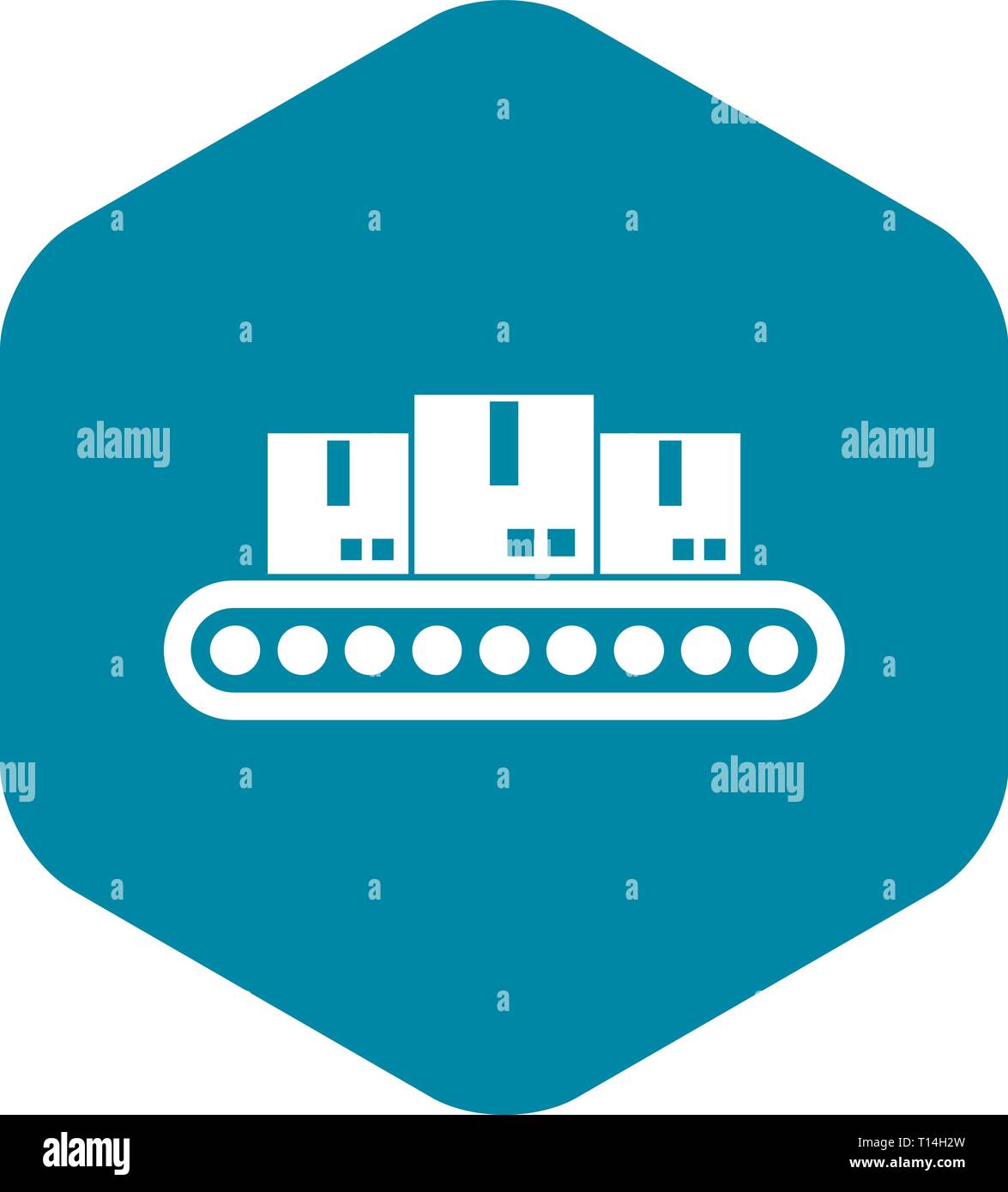 Belt loading machine Stock Vector Images - Alamy