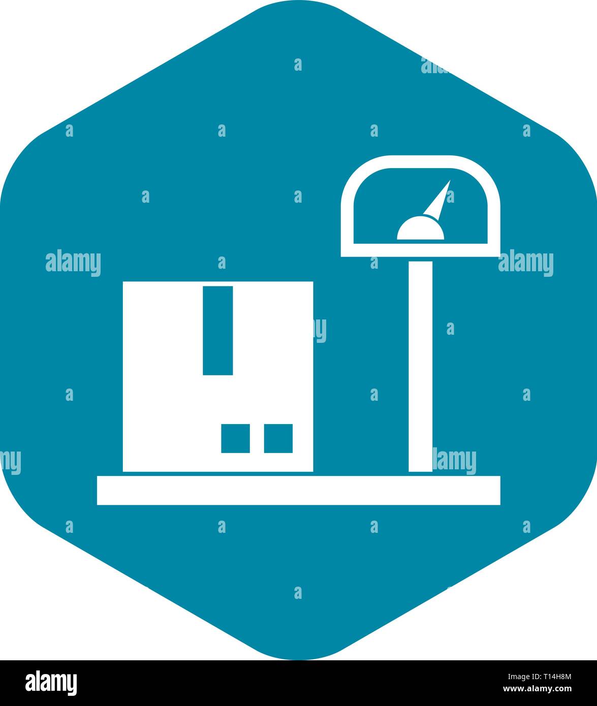 Scales for cargo icon, simple style Stock Vector Image & Art - Alamy