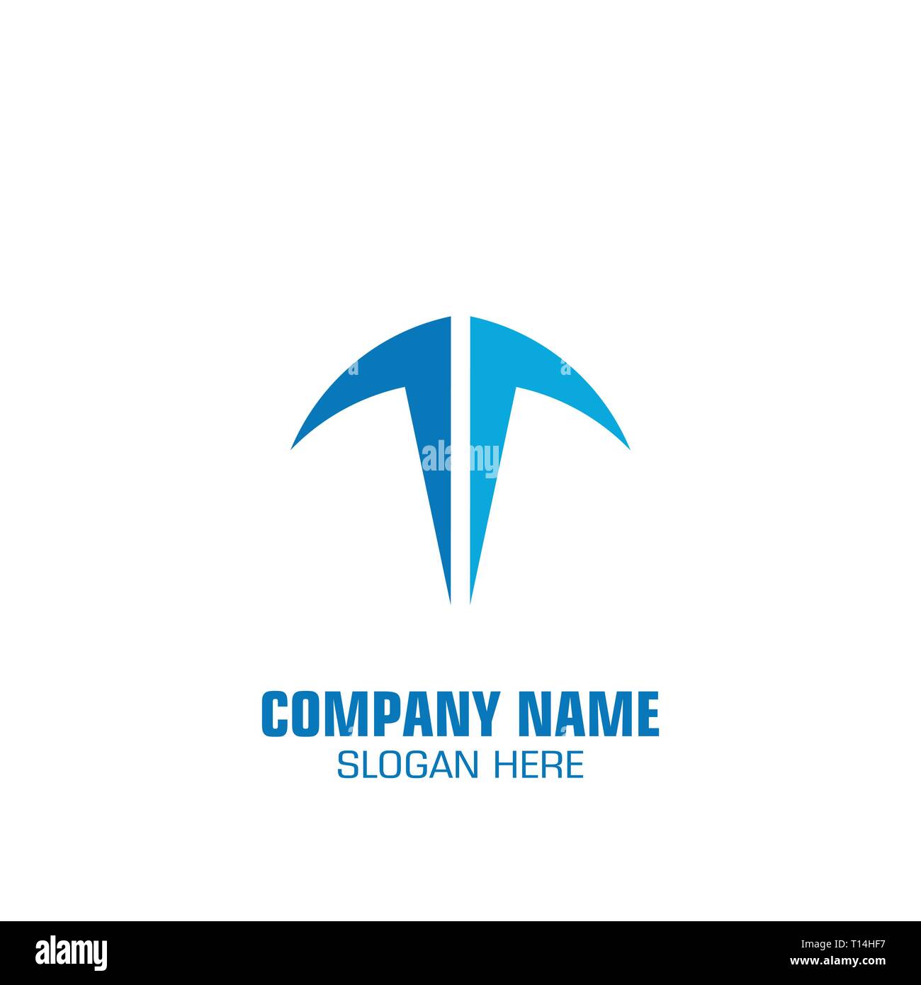 Creative letter T graphic logo template, logo for company Stock Vector ...