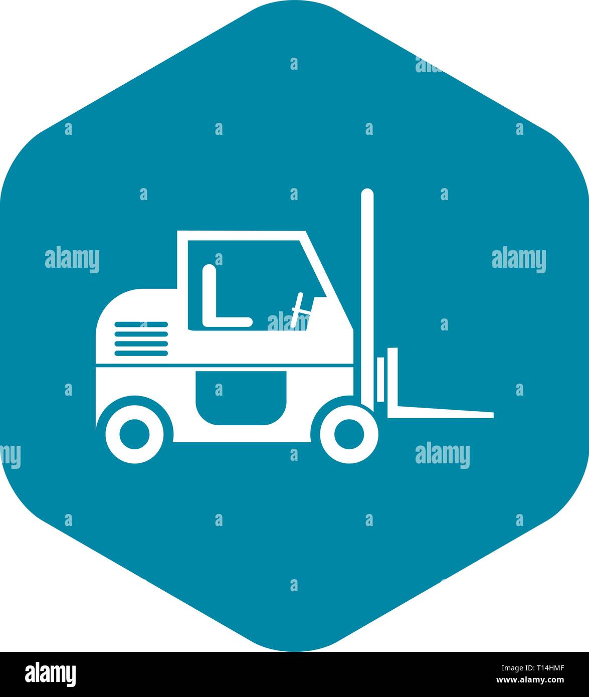 Forklift icon, simple style Stock Vector Image & Art - Alamy