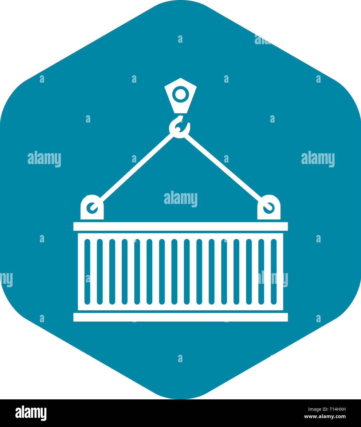 Crane with load icon, simple style Stock Vector Image & Art - Alamy