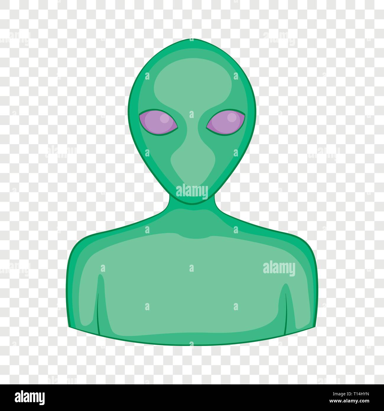 Alien icon, cartoon style Stock Vector Image & Art - Alamy