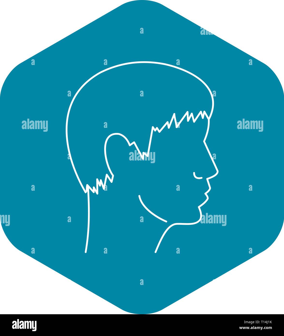 Human head icon, simple style Stock Vector Image & Art - Alamy