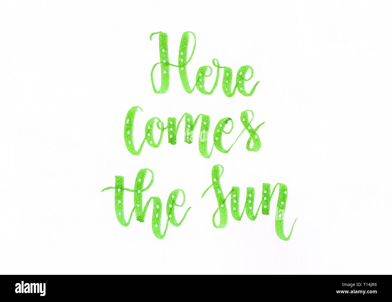 Green sign with white lettering hi-res stock photography and images - Alamy