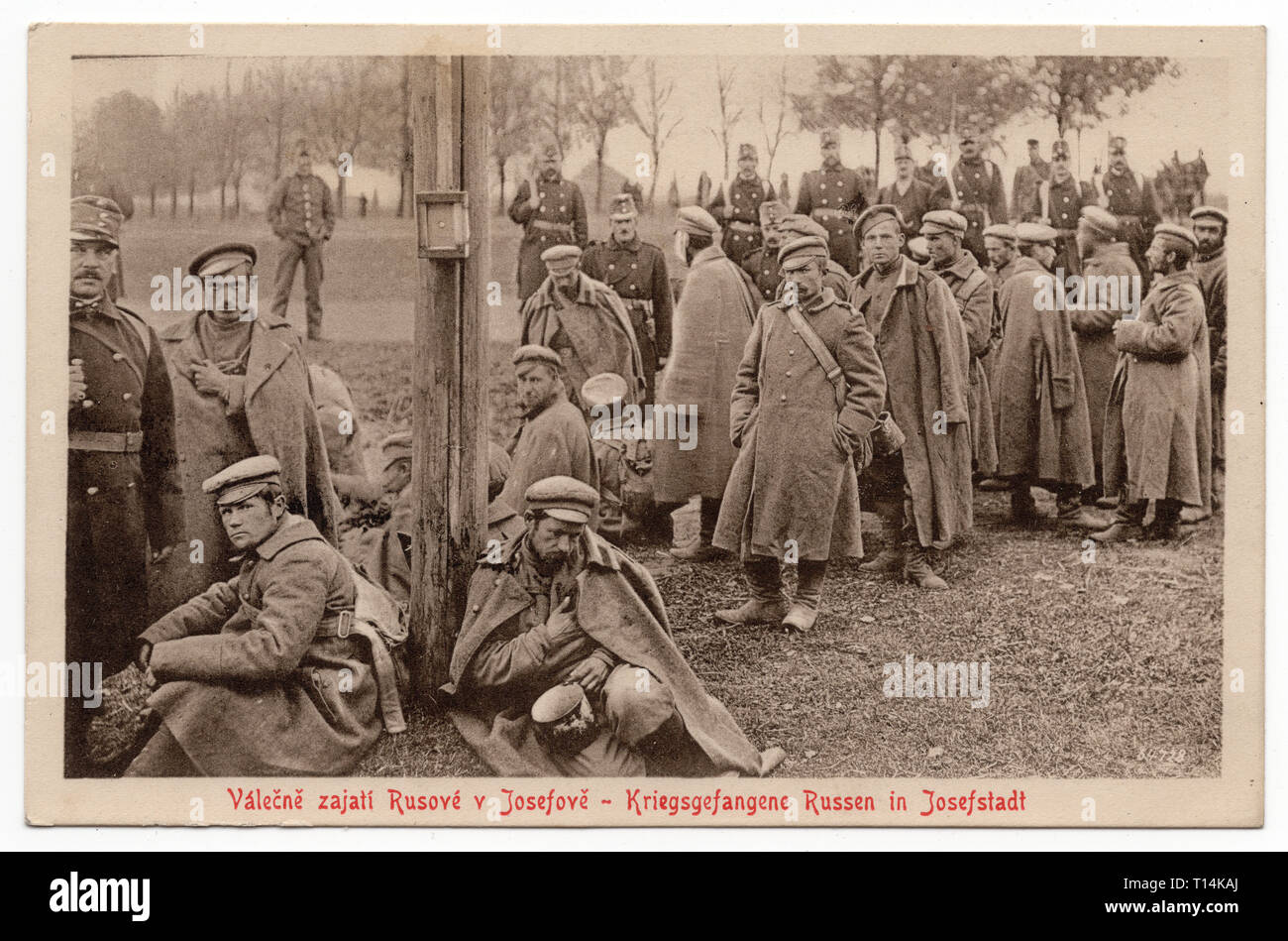 Russian prisoners of war in the Austro-Hungarian POW Camp Josefstadt ...