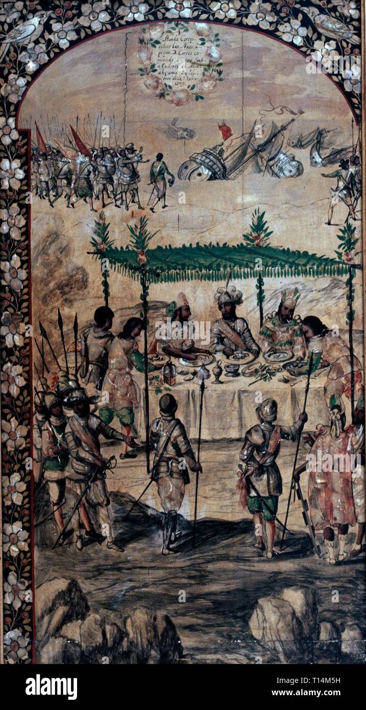 Moctezuma and cortes hi-res stock photography and images - Alamy
