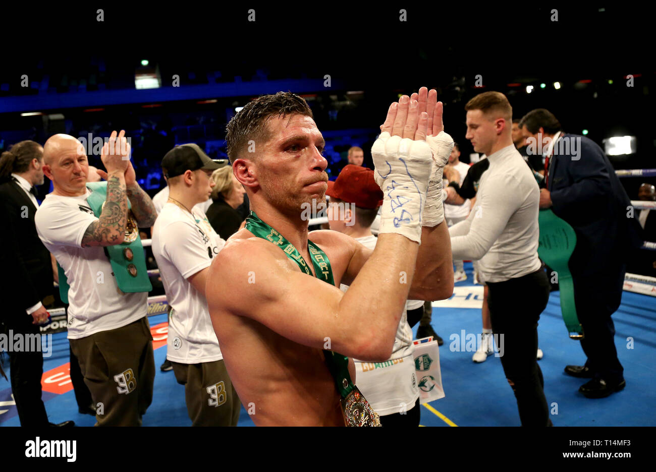 Angel Moreno after losing to Charlie Edwards in their World boxing ...