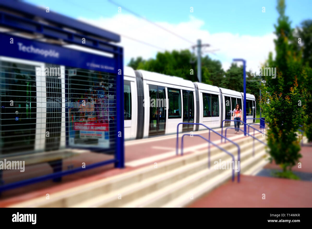 Rouen, Tramway, Station Technopole - Rouen, Tramway, Technopole Station ...