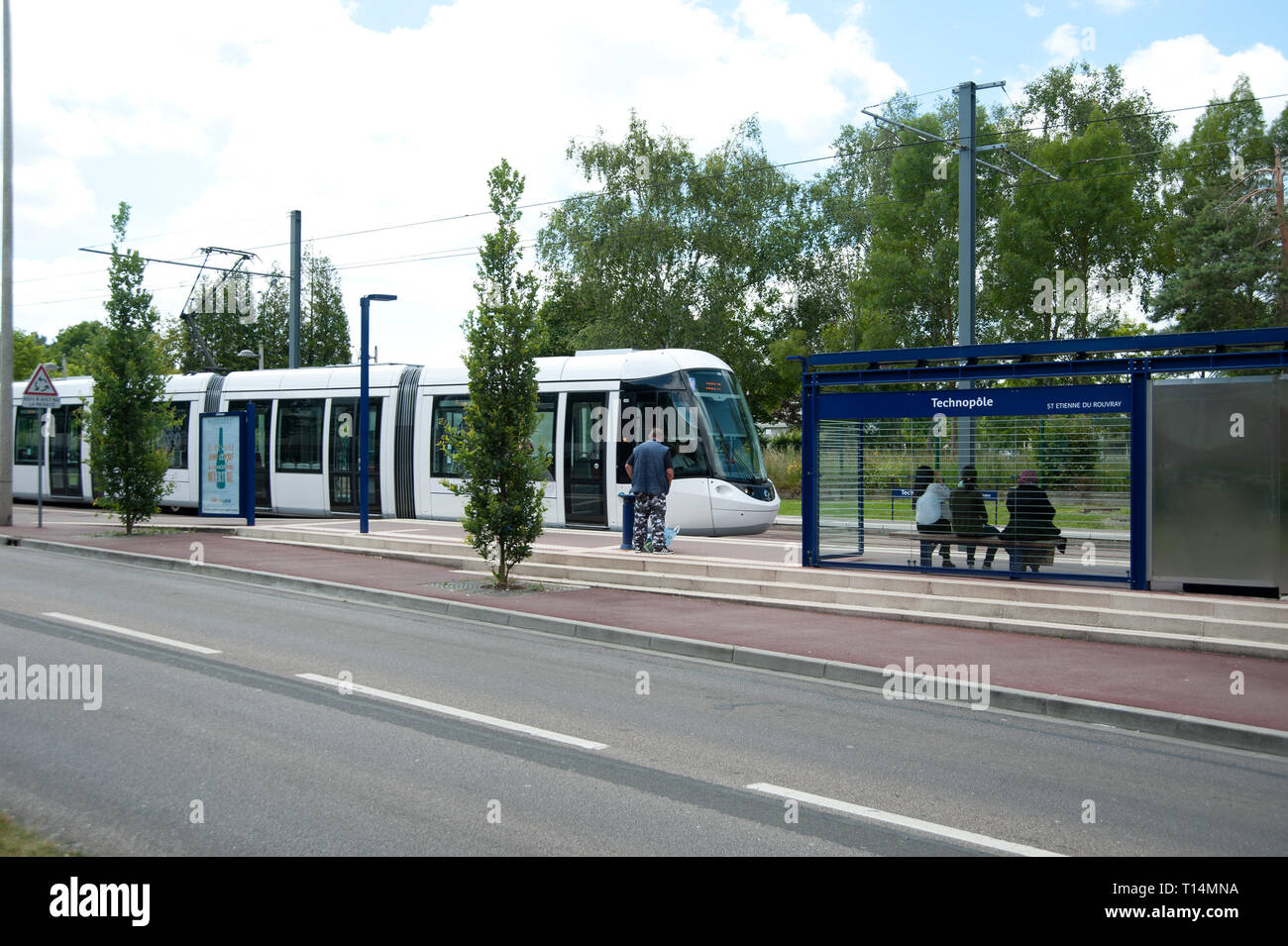 Rouen, Tramway, Station Technopole - Rouen, Tramway, Technopole Station ...