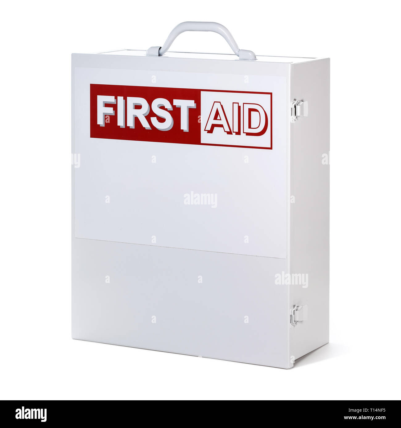 First aids box kit on white background (Medical kit isolated Stock ...