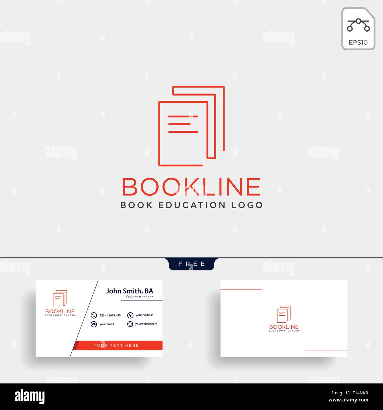 education book library line logo template vector illustration icon ...