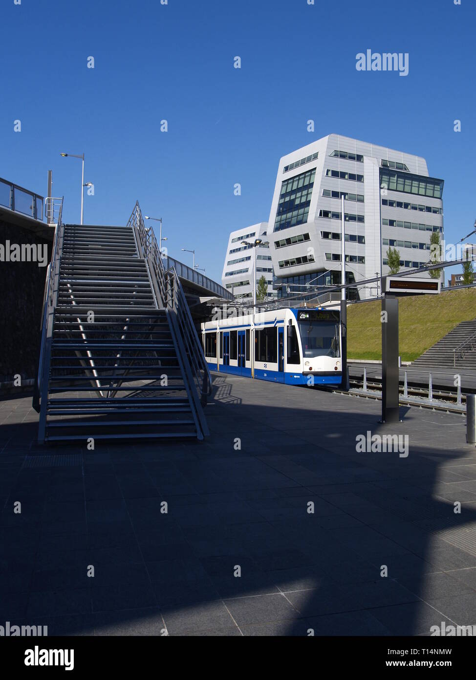 Amsterdam, Rietlandpark, Straßenbahn - Amsterdam, Tramway, Rietlandpark ...