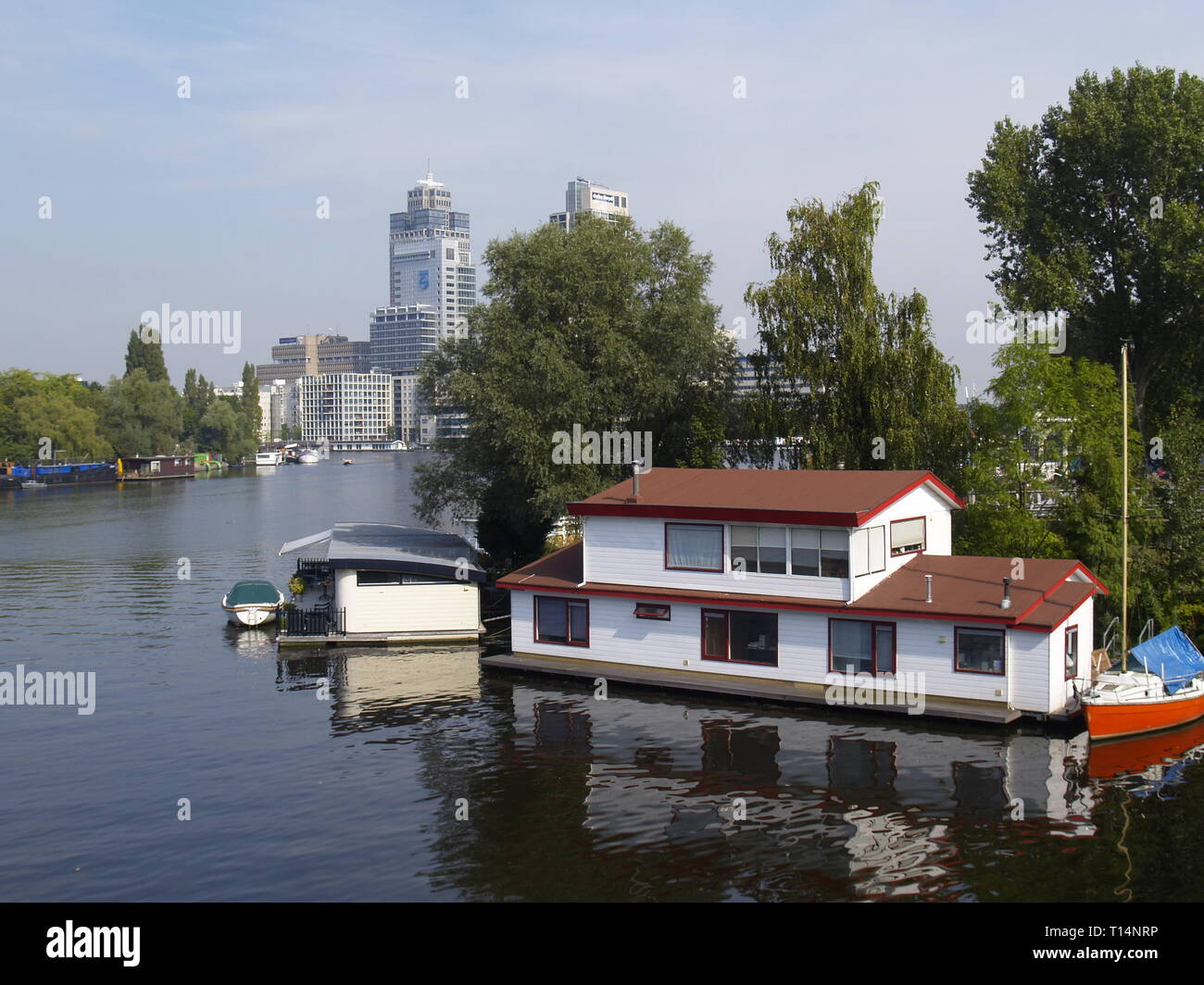 Amsterdam, an der Amstel - Amsterdam, along the Amstel River Stock ...
