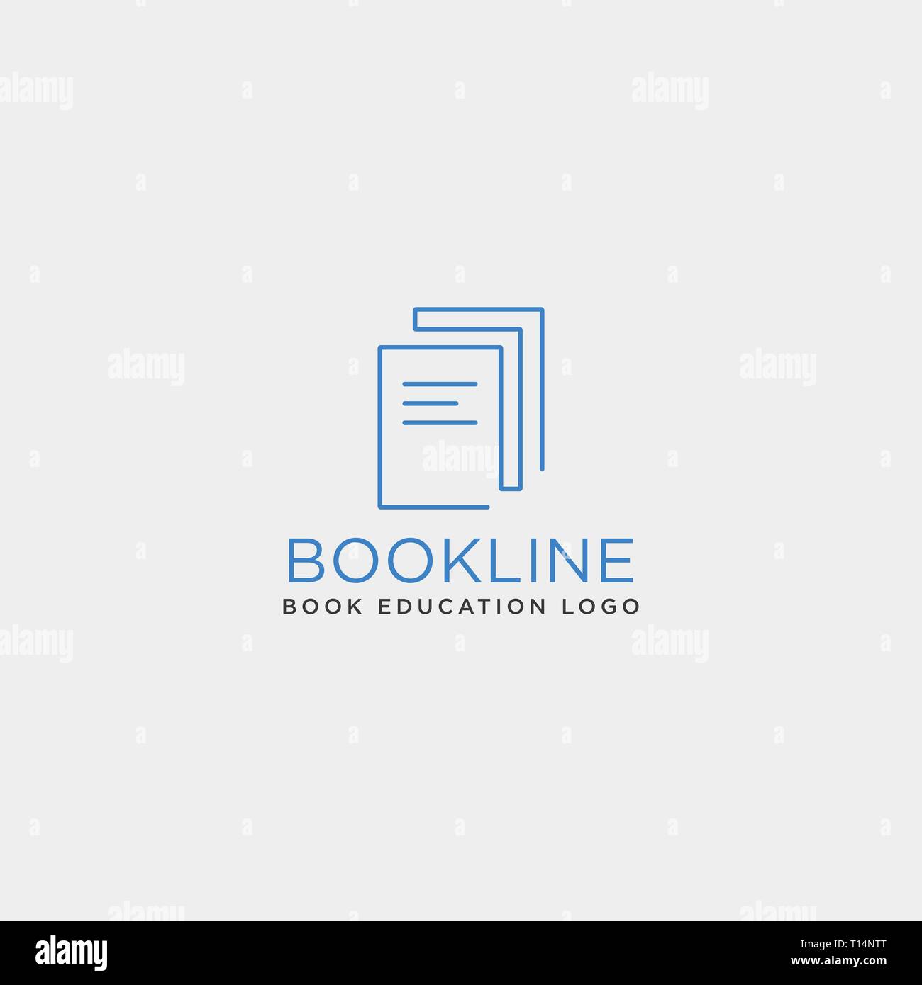 education book library line logo template vector illustration icon ...