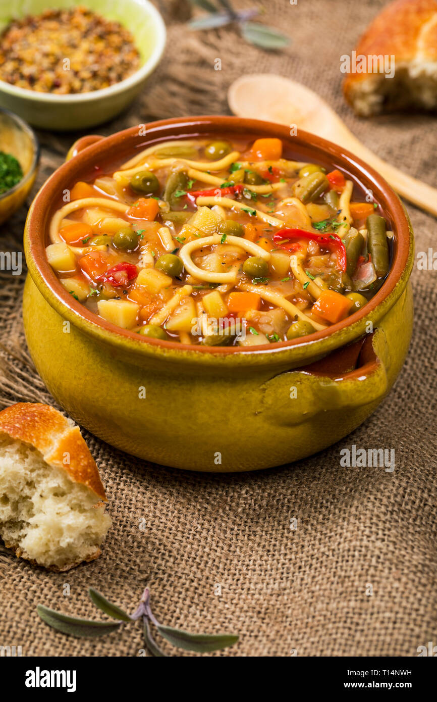 Harvest Vegetable Soup Stock Photo - Alamy