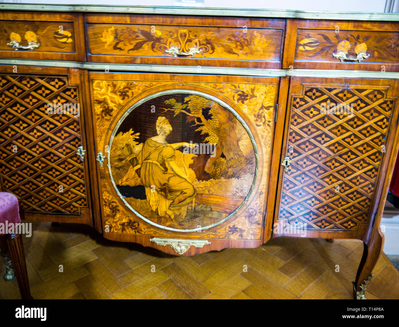 The Furniture on display in Lady Lever Art Gallery at the model village ...