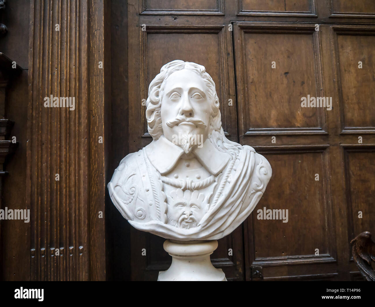 Marble portrait bust of King Charles in the Lady Lever Art Gallery at ...