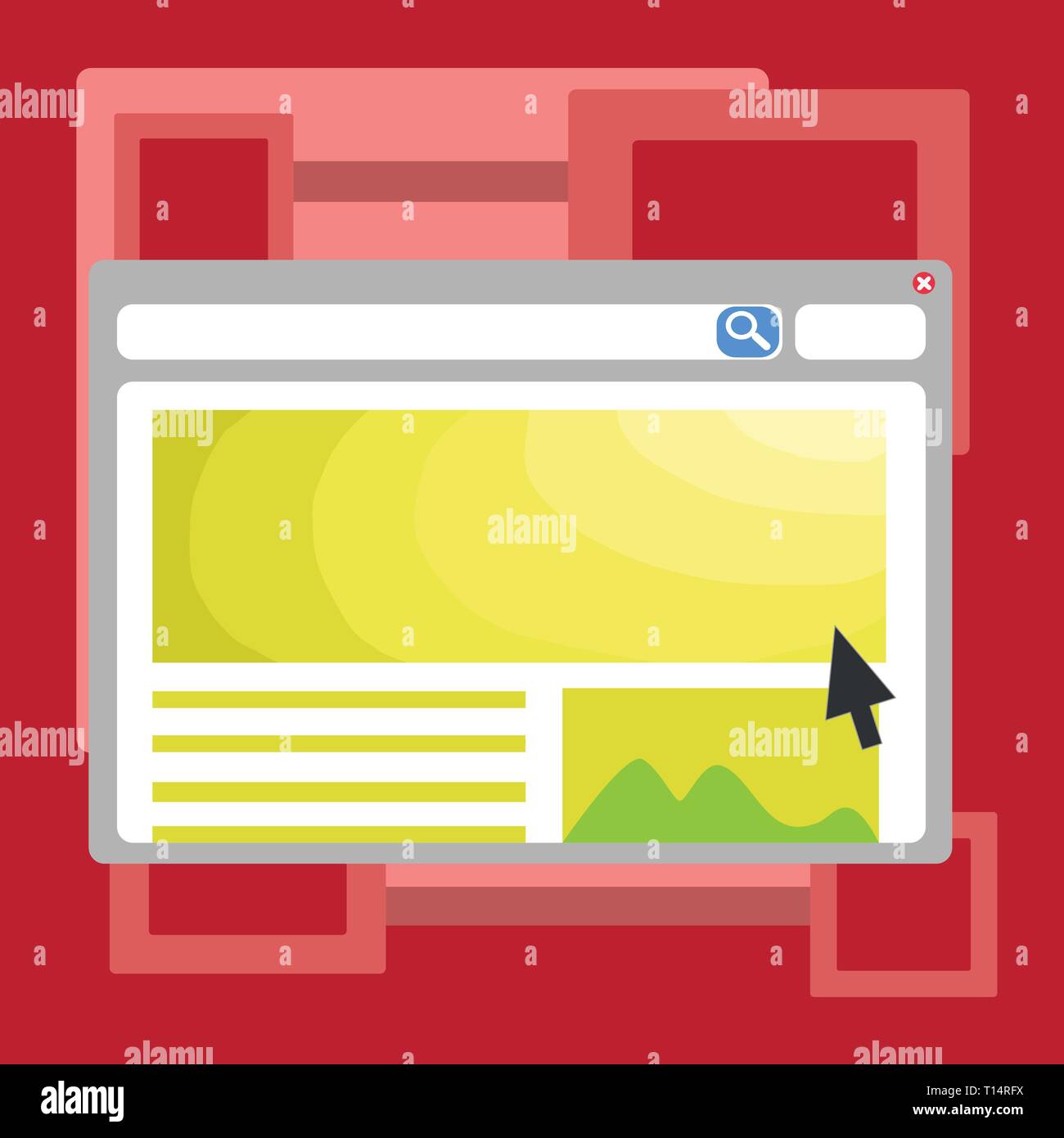 Blank Template of Pastel Colorful Website Layout Design for Homepage ...