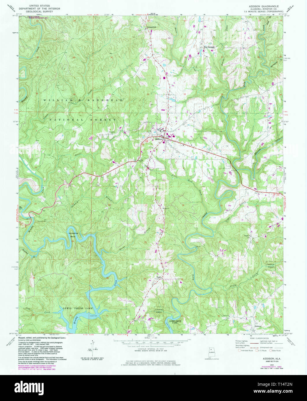 Map of addison hi-res stock photography and images - Alamy