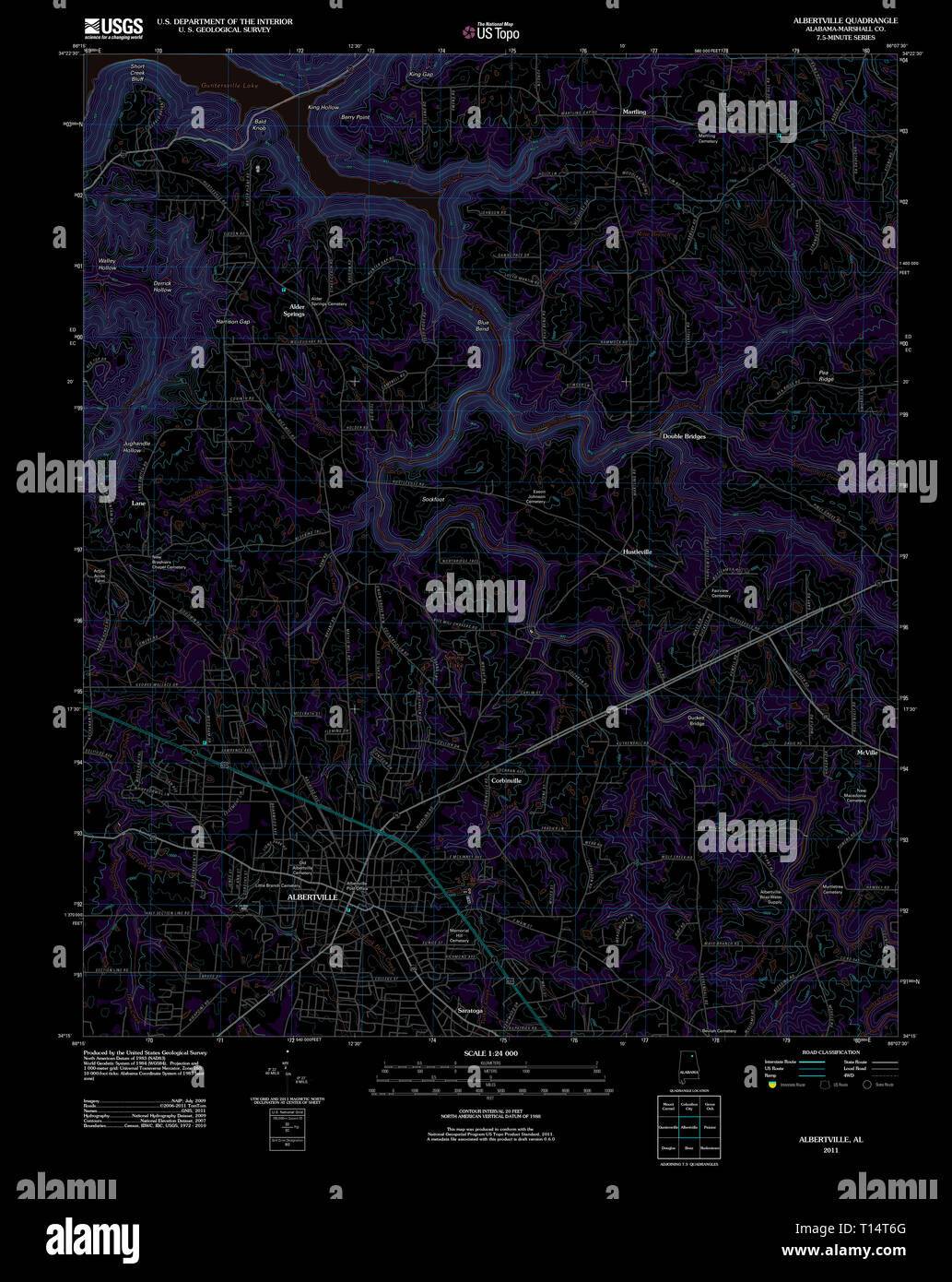 Albertville alabama map hi-res stock photography and images - Alamy