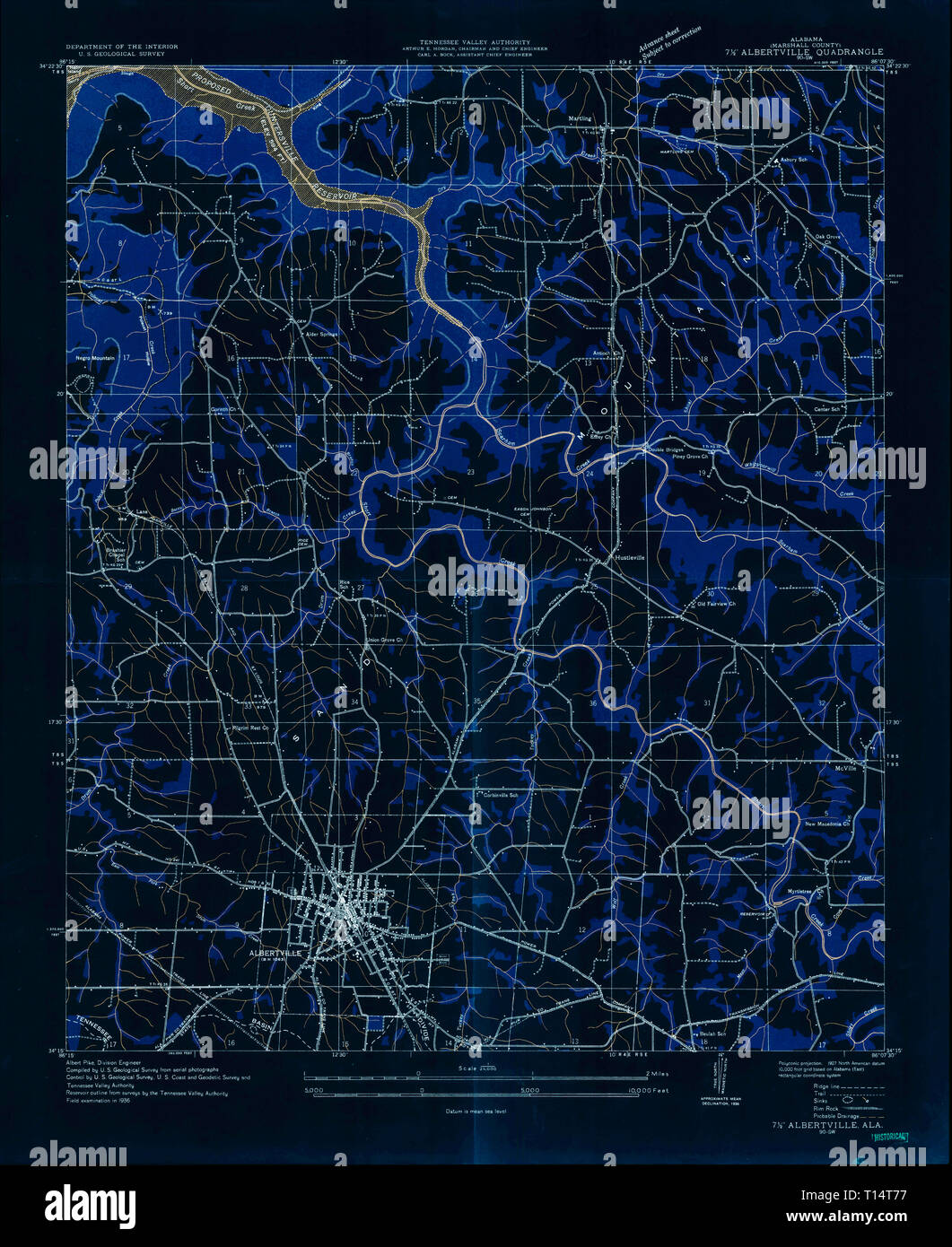 Albertville alabama map hi-res stock photography and images - Alamy