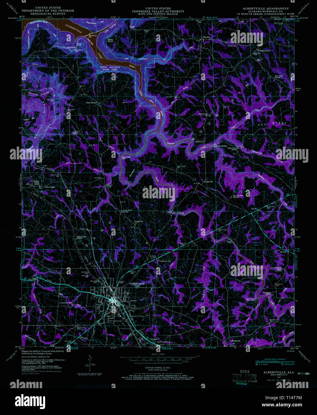 Map of albertville hi-res stock photography and images - Alamy