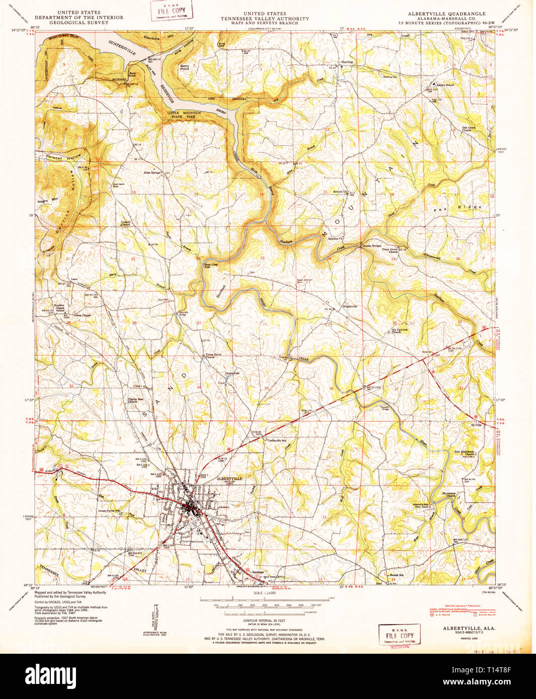Albertville alabama map hi-res stock photography and images - Alamy