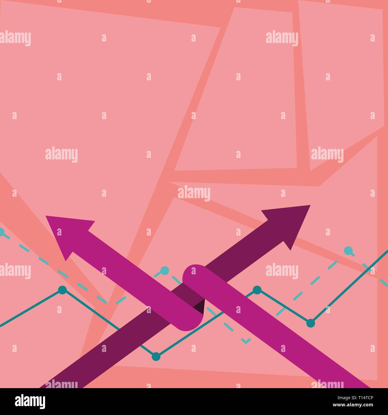 Intertwined arrows Stock Vector Images - Alamy