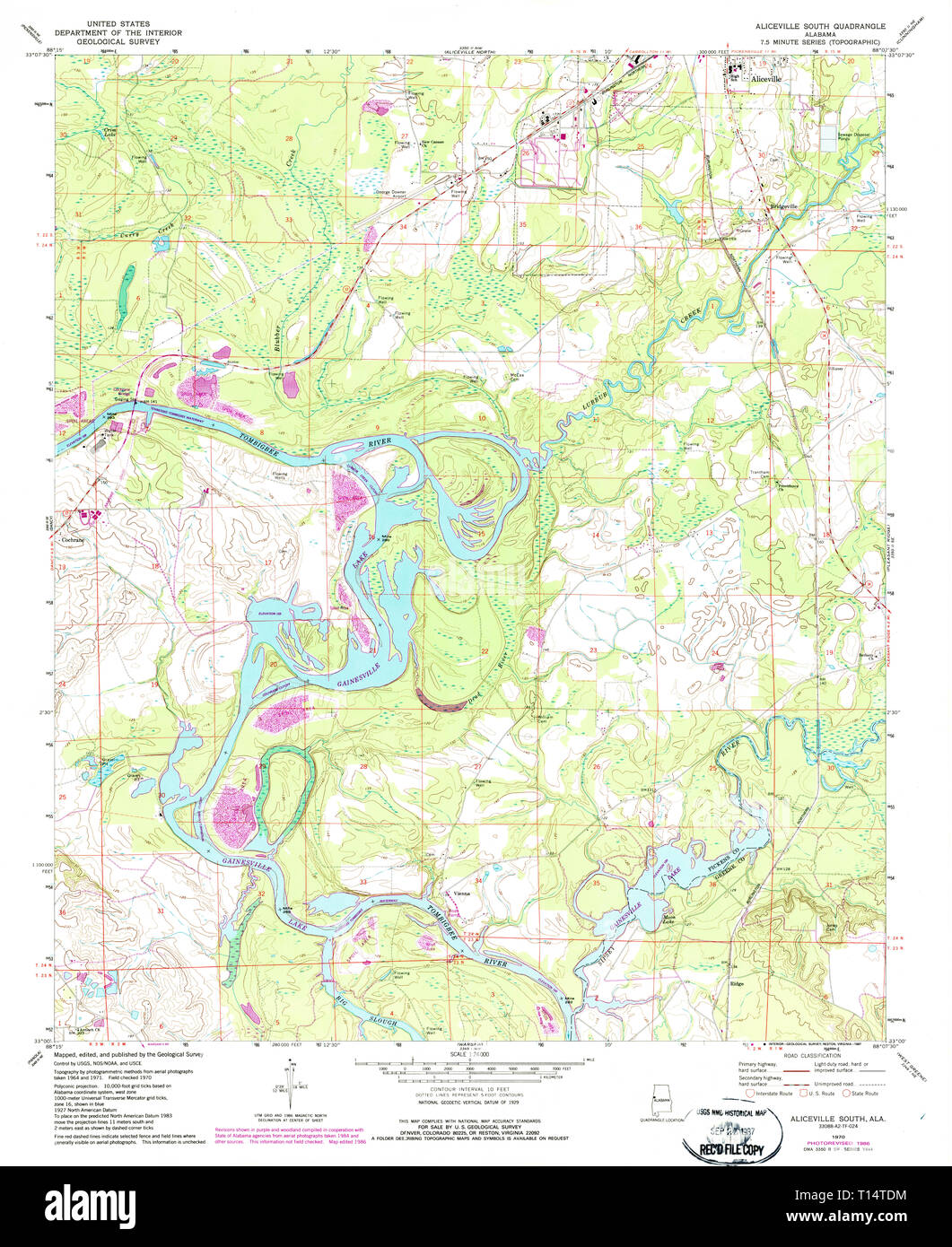 Map of aliceville Cut Out Stock Images & Pictures - Alamy