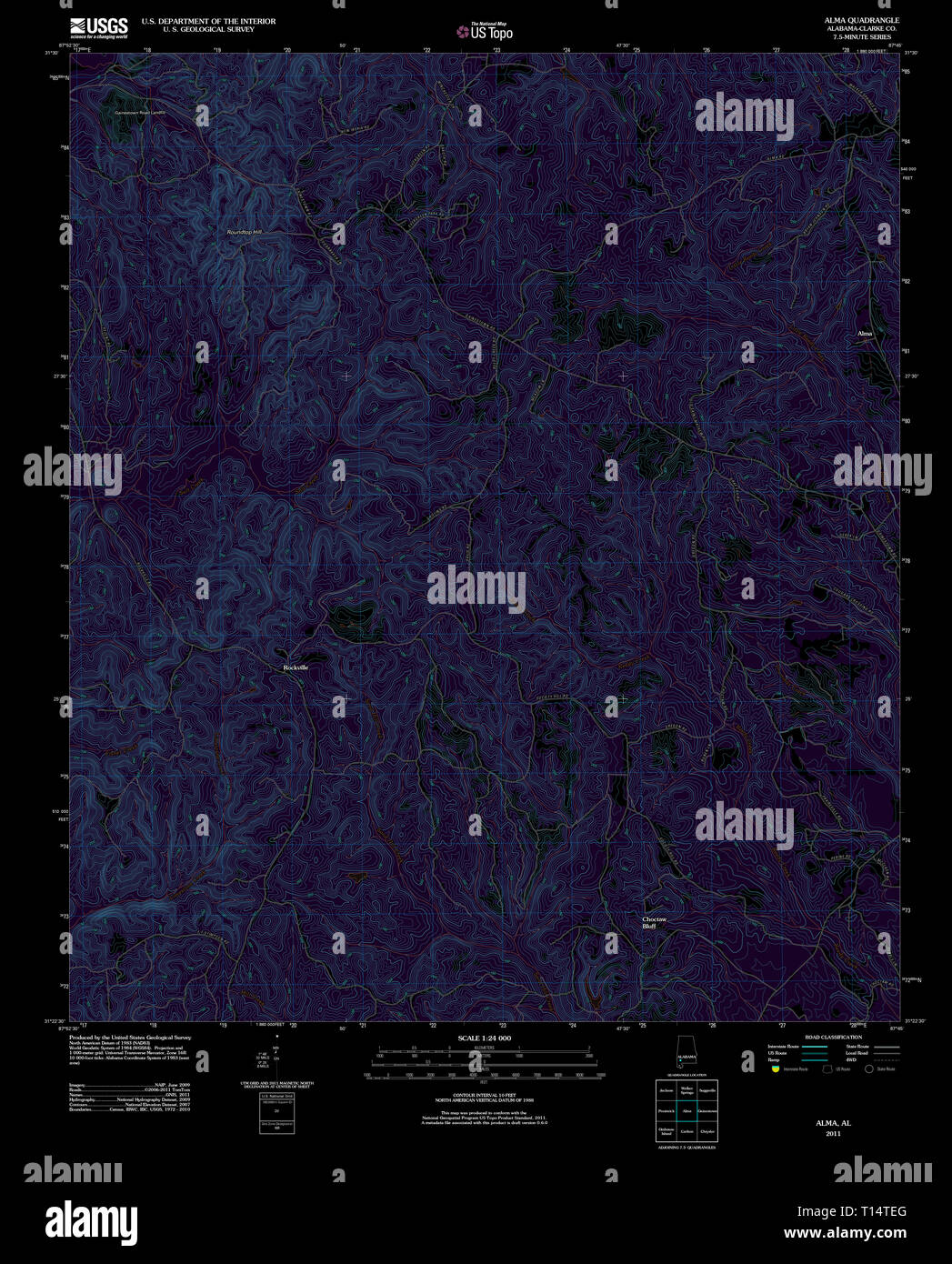 Map of alma hi-res stock photography and images - Alamy