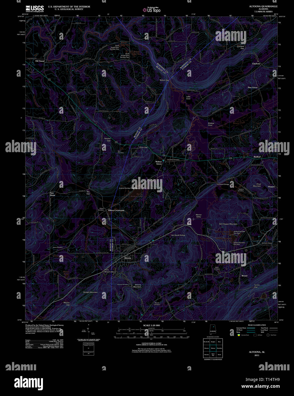 Map of altoona hi-res stock photography and images - Alamy