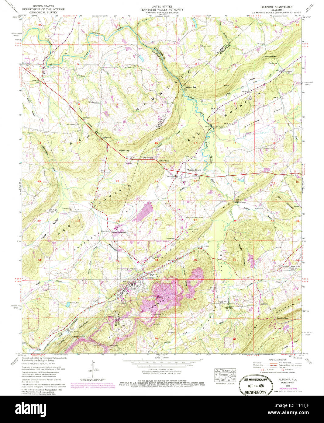 Altoona map hi-res stock photography and images - Alamy